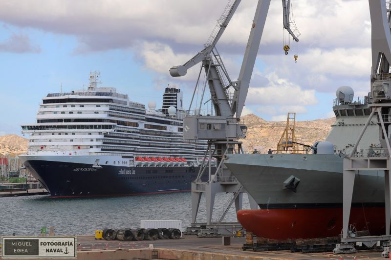 El -MS Nieuw Statendam- zarpa de Cartagena por Miguel Egea – Los Faros ...